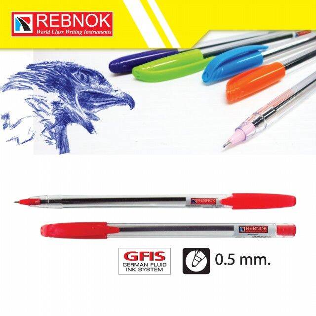 REBNOK ปากกาลูกลื่น F1-RE (BALL PENS F1) 1 กล่อง | Lazada.co.th