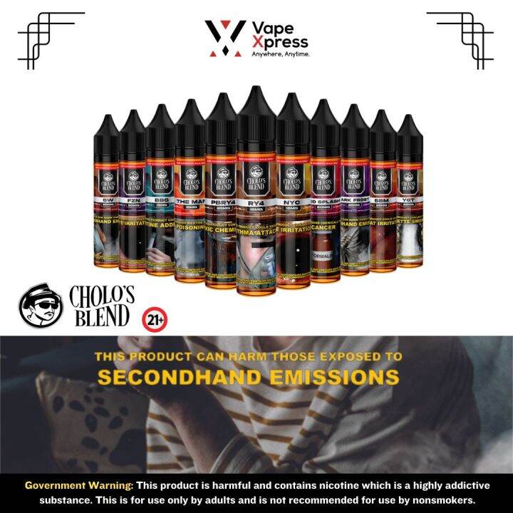 Cholos Blend Saltnic Collection Vape Juice 20mL | Lazada PH