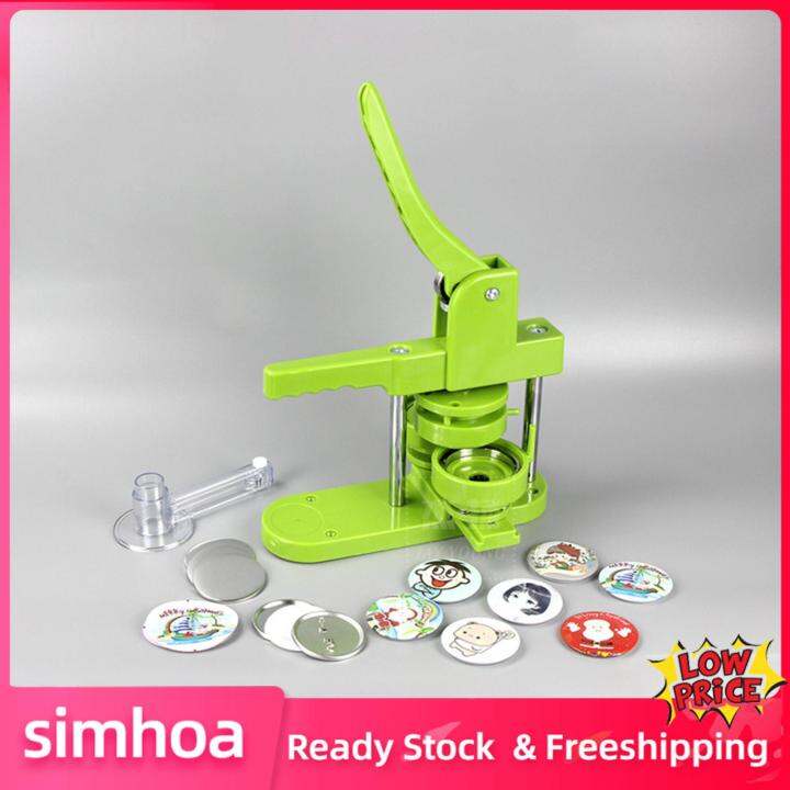simhoa Button Maker Machine Badge Punch Press Pinback Supplies ...
