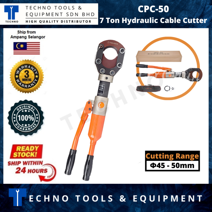 Hydraulic cable cutter CPC-50 Overall cable scissors Cutting Range ...