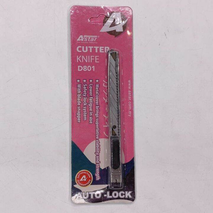 Astar Metal / Steel Auto-Lock Cutter Knife Plastic Sliding Cutter Pen ...