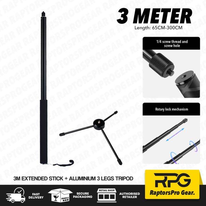 1.5 Meter2 Meter3 Meter Super Long Invisible Selfie Stick Monopod ...