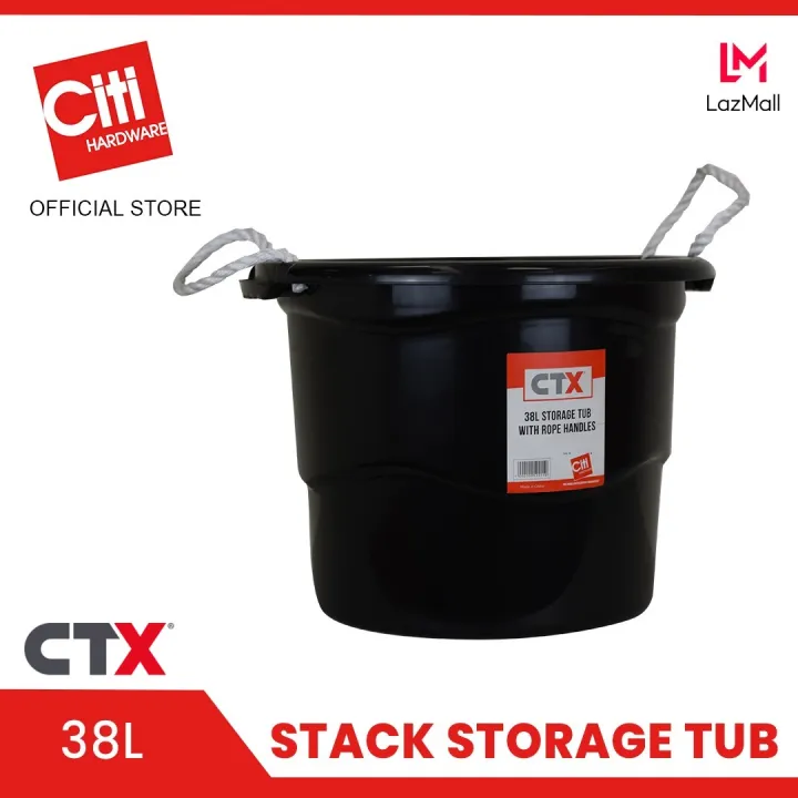 CTX Extra Large Storage Tub 38L W/ Rope Handle | Lazada PH