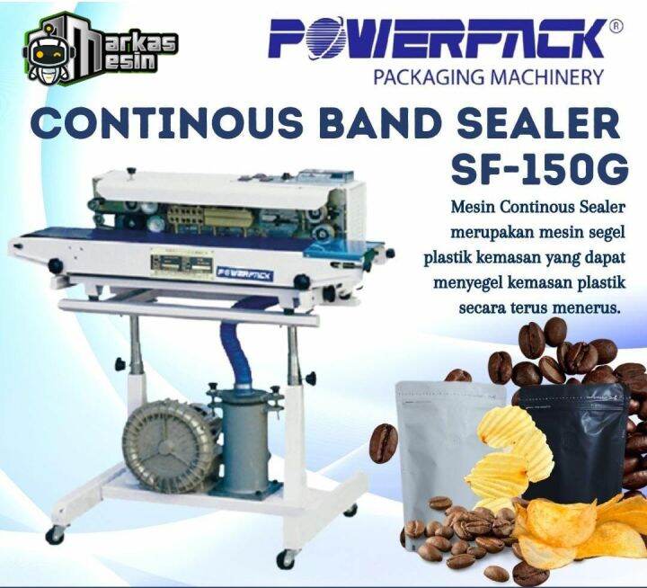 Continuous Band Sealer Isi Angin SF-150G POWERPACK | Lazada Indonesia