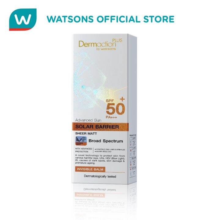 DERMACTION PLUS BY WATSONS Sun Solar Invisible Balm 40ml | Lazada PH