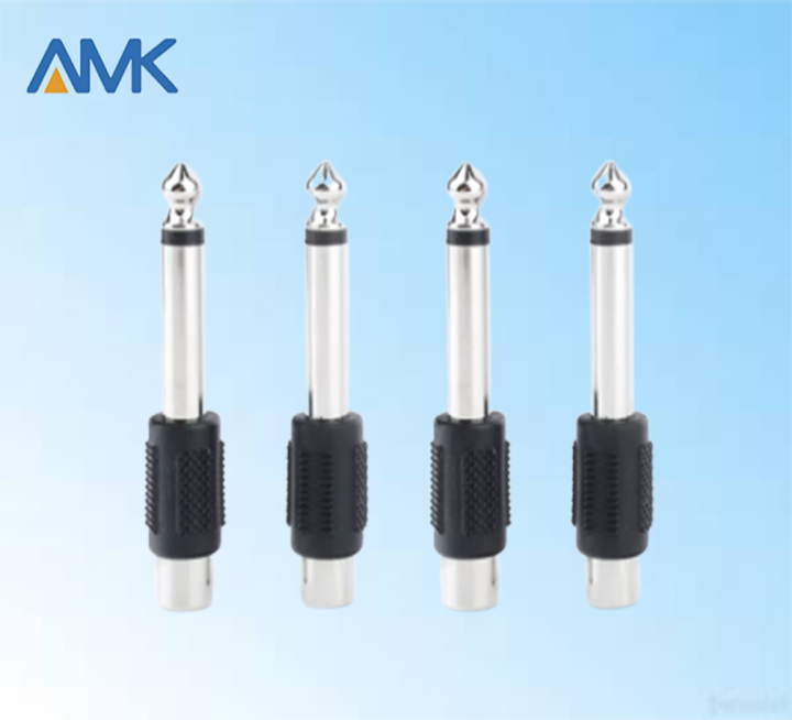 4/10 PCS Female RCA to Male Connector Adaptor Adapter PL Mono Plug 6 ...
