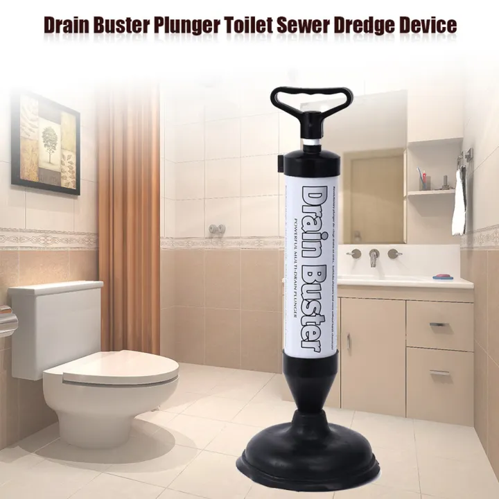 Original Powerful Manual Drain Buster Strong Plunger Toilet Sewer ...