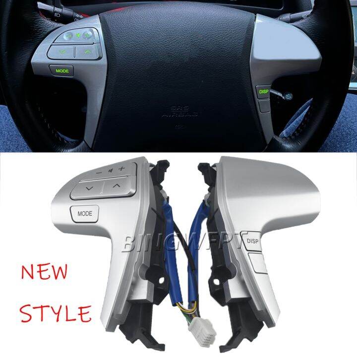 BINGWFPT สวิตช์ปุ่มควบคุมเครื่องเสียงพวงมาลัยสำหรับ Toyota Camry 2006-2011สำหรับไฮลักซ์วีโก้ ...