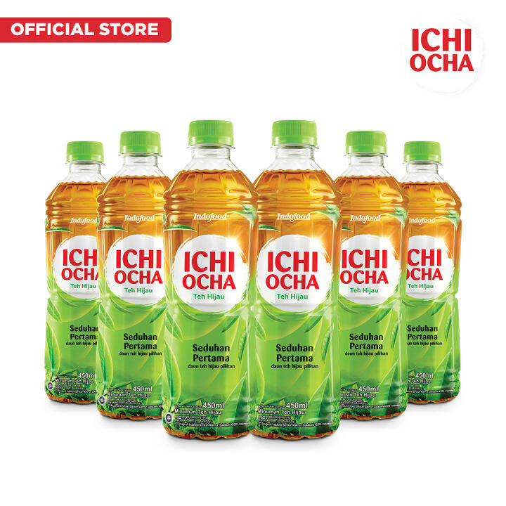 Indofood ICHI OCHA Green Tea 450ml x 6 Pcs | Lazada Indonesia