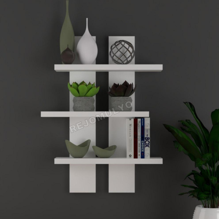 Rak Dinding Tempel Tembok Rak Ambalan Dinding Kayu Hiasan Dekorasi ...