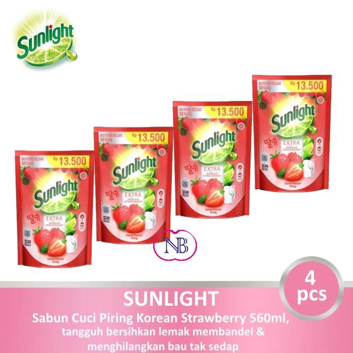 SUNLIGHT Korean Strawberry 560mL Sabun Cuci Piring | Lazada Indonesia