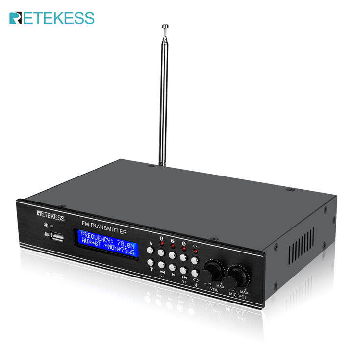 Retekess TR510 FM Transmitter, Long Range FM Broadcast Transmitter with ...