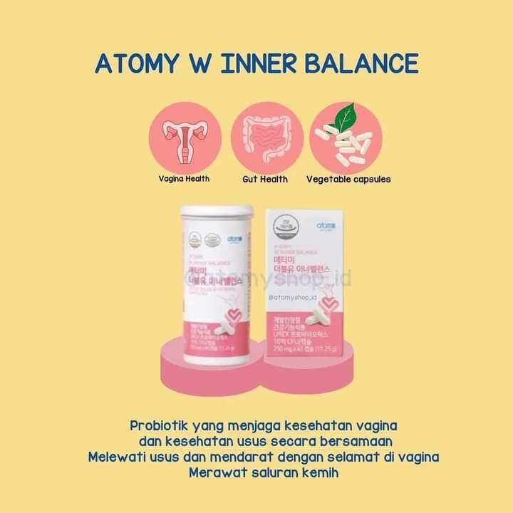 ATOMY W Inner Balance Probiotic Cewek isi 45 tab Suplemen Kewanitaan ...