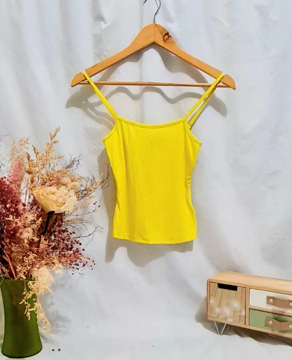 SHEIN Yellow Sleeveless Top XS | Lazada PH
