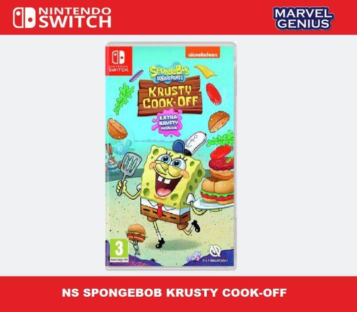 NSW NS NINTENDO SWITCH GAME SPONGEBOB KRUSTY COOK-OFF EXTRA KRUSTY EDITION ENG/CHN | Lazada