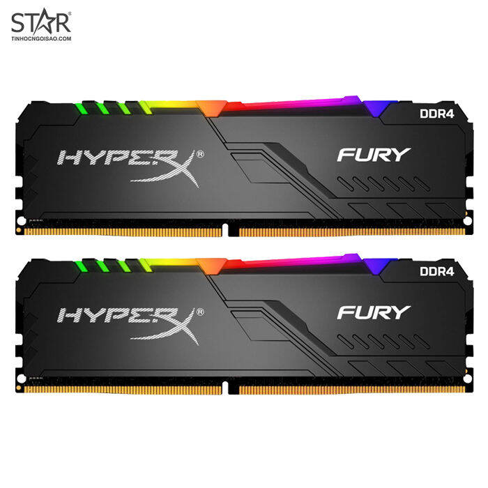 Ram DDR4 Kingston 16G/3200 HyperX Fury RGB (2x 8GB) (HX432C16FB3AK2/16 ...