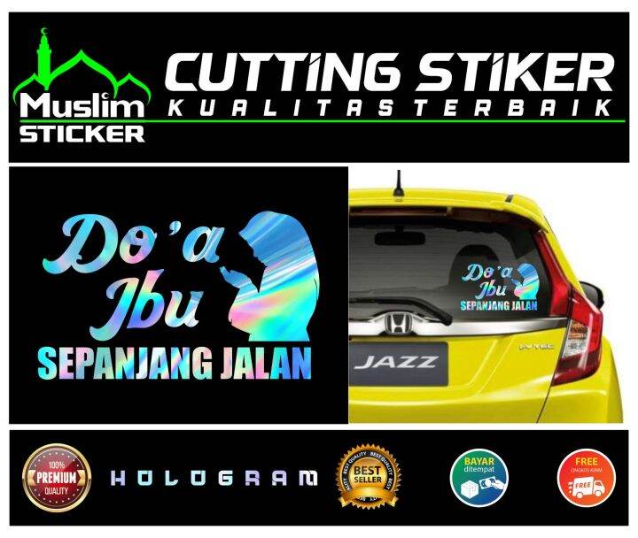 cutting sticker anti air mobil / motor ,doa ibu sepanjang jalan baru ...
