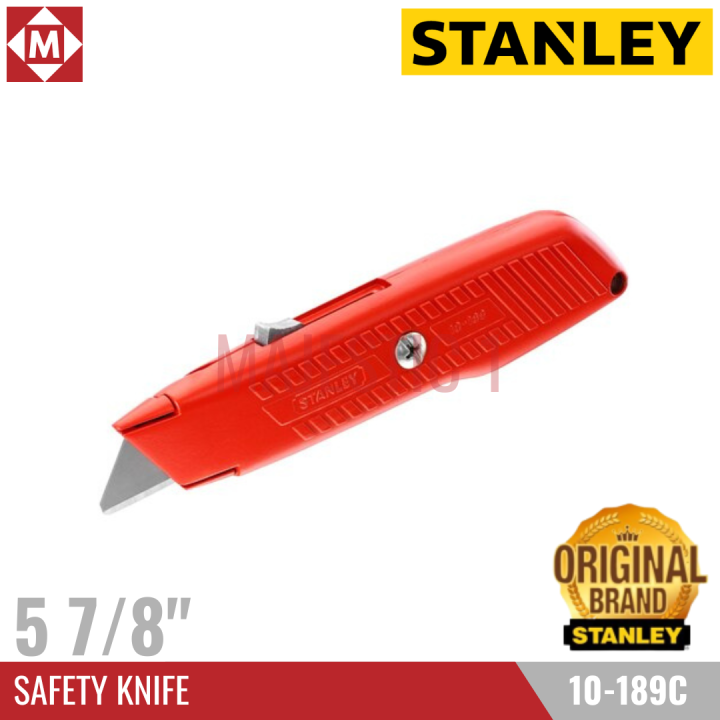 Stanley Heavy Duty Safety Knife 5 7/8" - Self Lock Multipurpose Cutter ...