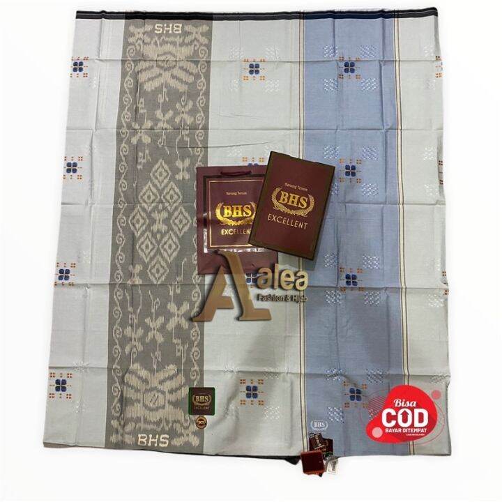 SARUNG BHS EXCELLENT SONGKET PUTIH ABU | Lazada Indonesia