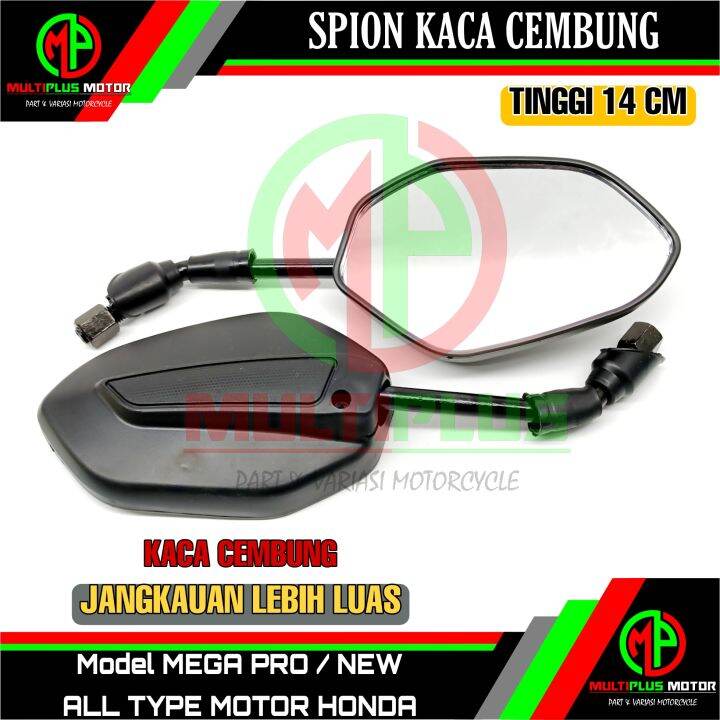 Kaca sepion spion mirror cermin CEMBUNG model MEGAPRO,MEGA PRO,MEGA PRO NEW,HONDA | Lazada Indonesia
