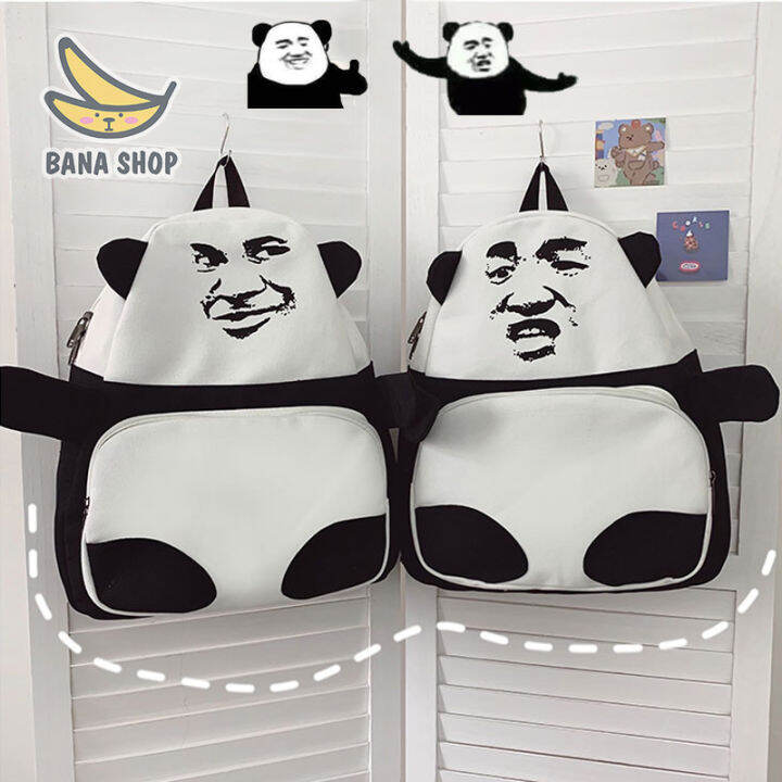 Balo mặt meme panda gấu trúc weibo baozou manhua bựa | Lazada.vn
