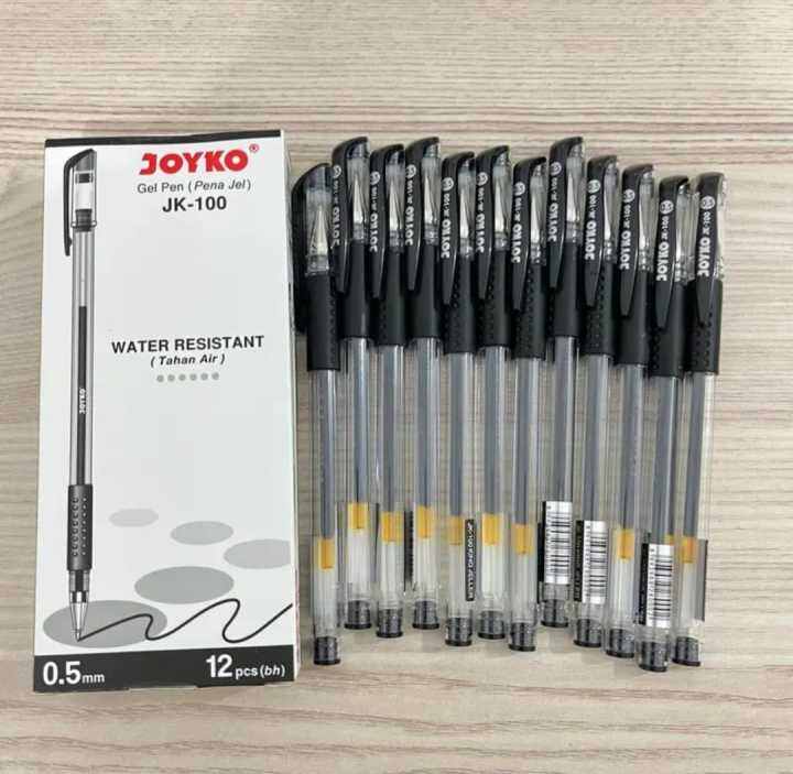 PULPEN GEL PEN JOYKO (PENA JEL) JK 100 - ISI 1 PAK 12 PCS | Lazada Indonesia