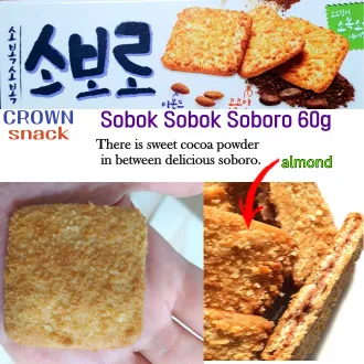 [Crown]Sobok Sobok Soboro Snack 60g/Luxurious sweet and savory pastry ...