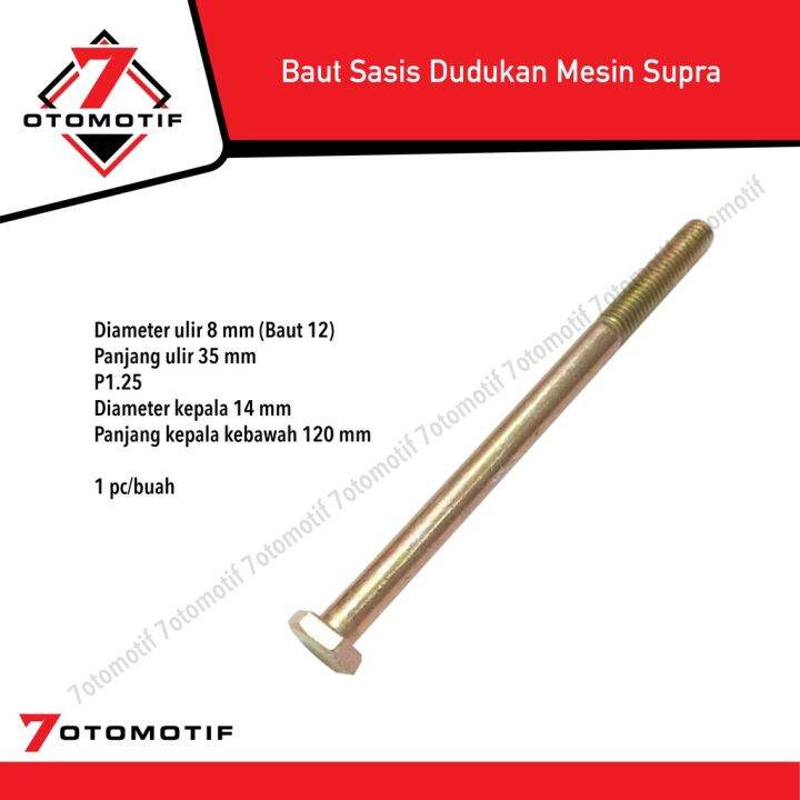 Baut Sasis Dudukan Mesin Honda Supra | Lazada Indonesia