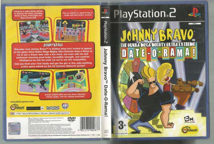 PS2 Johnny Bravo in The Hukka Mega Mighty Ultra Extreme Date O Rama ...