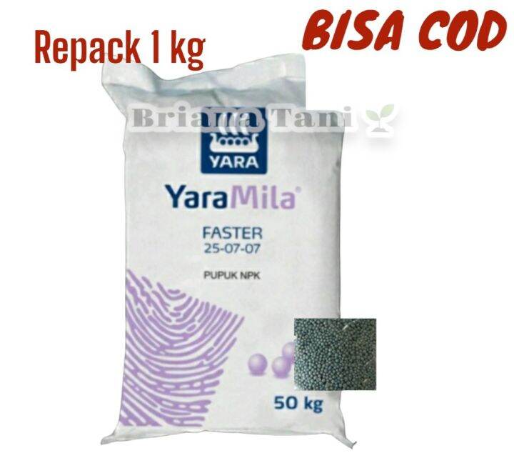 Repack 1kg Yara Mila Faster 25-7-7 Pupuk NPK | Lazada Indonesia