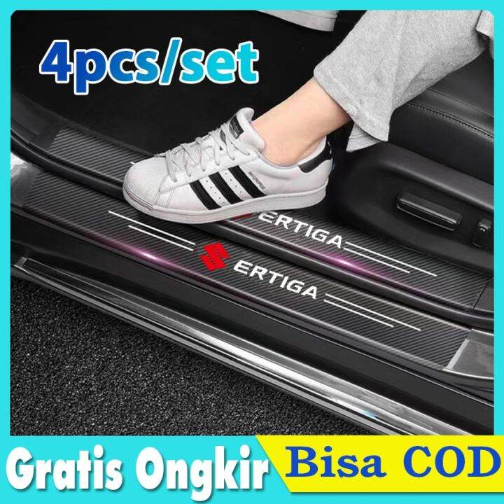 SUZUKI ERTIGA Carbon 3D Door Sill Plate Guard Pelindung Pijakan Injakan ...