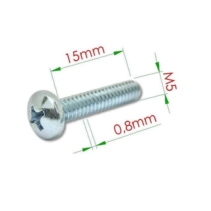 (20 Pcs) M5x15 Baut JP Kepala Bulat | Lazada Indonesia