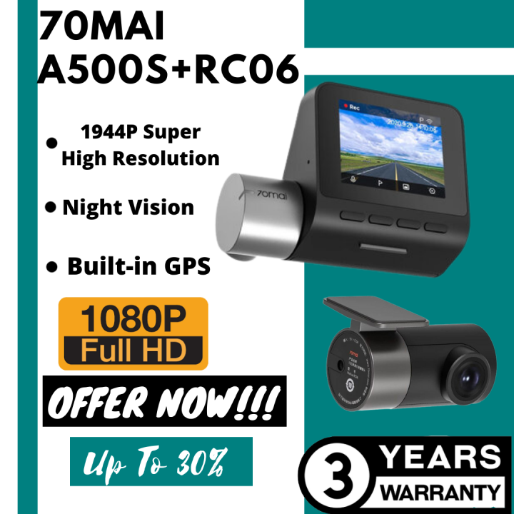 Original Xiao Mi 70mai Pro Plus+ Car Recorder Dashcam 1944P A500 A500s ...