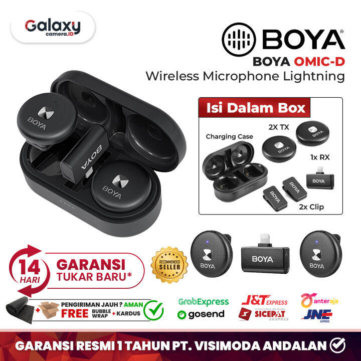 Boya Omic-D Ultracompact Wireless Microphone Omic D Lightning Resmi ...