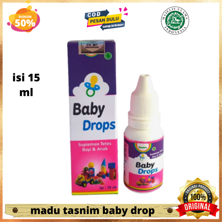 Madu Tasnim Baby Drop Suplemen Kesehatan Bayi dan Anak 12 ml Tasnim ...