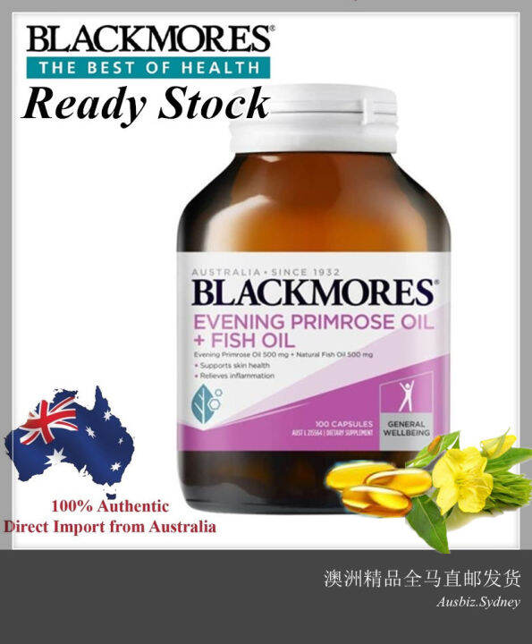[Ready Stock EXP: 09/2025] Blackmores EPO Evening Primrose Oil + Fish ...