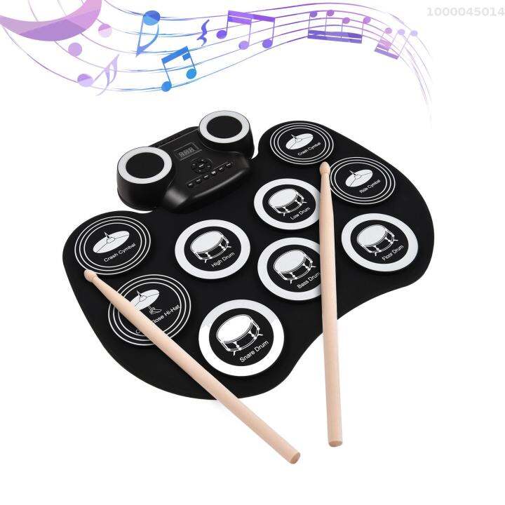 Portable Roll-up Electronic Drum Pad Silicon Digital Drum Portable ...