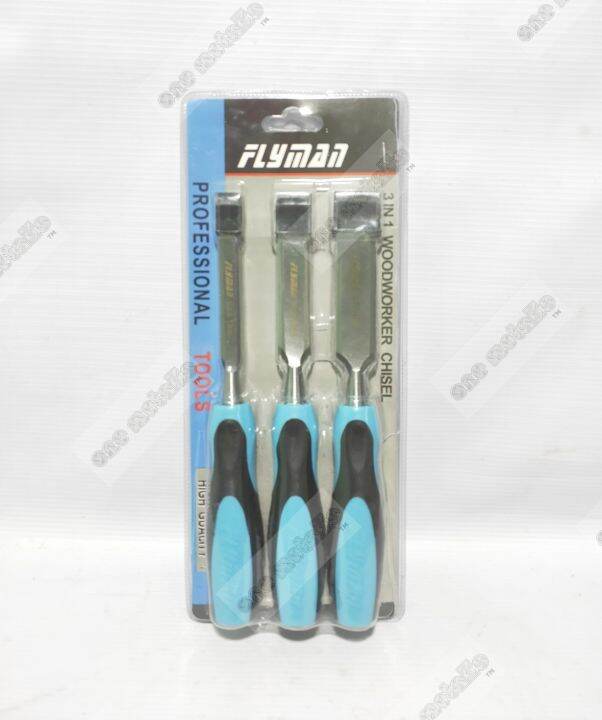 Flyman 3 in 1 Wood Chisel Set 13, 19 & 25mm Wide [Flat Chisel] | Lazada PH