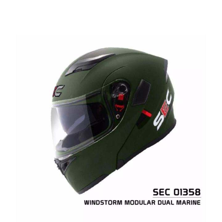 Sec Helmet Modular Dual Visor | Lazada PH