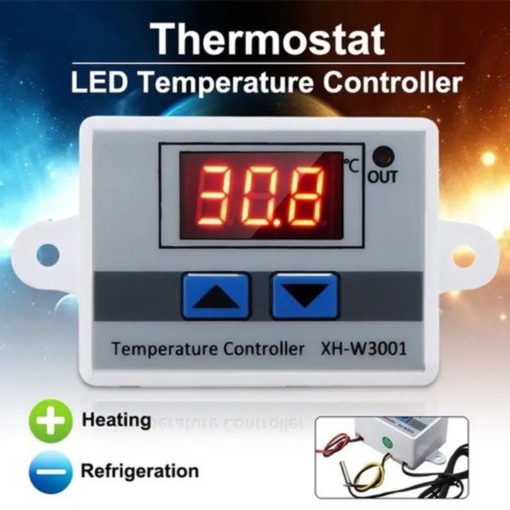 XH-W3001 220V Incubator Multifunction Digital Temperature Controller 1500W Thermostat Control ...