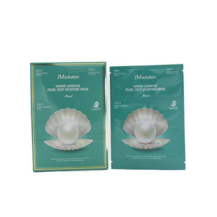 JM SOLUTION Marine Luminous Pearl Deep Moisture Facial Mask 10pcs ...