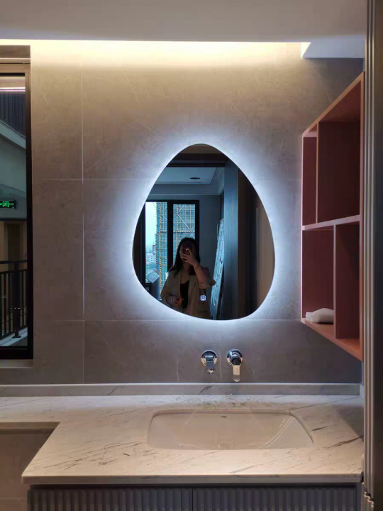 Nordic bathroom mirror water drops shaped bathroom light irregular ...