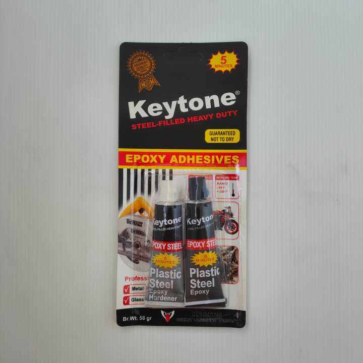 Lem Keytone Epoxy Campur Lem Besi Plastik Epoxy Adhesives Super Glue ...