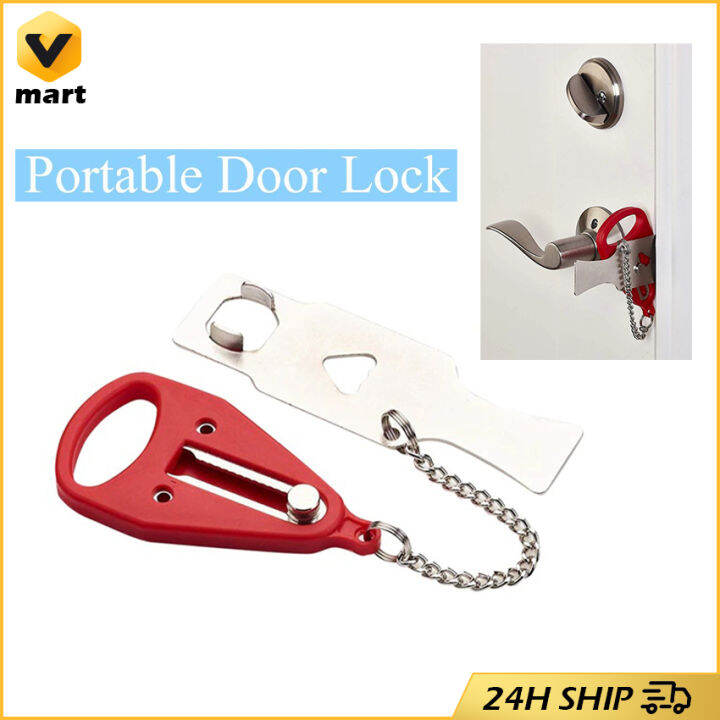 Portable Hotel Door Lock Locks Self-Defense Door Stop Travel Travel ... Portable Hotel Door Lock Locks Self-Defense Door Stop Travel Travel ...
