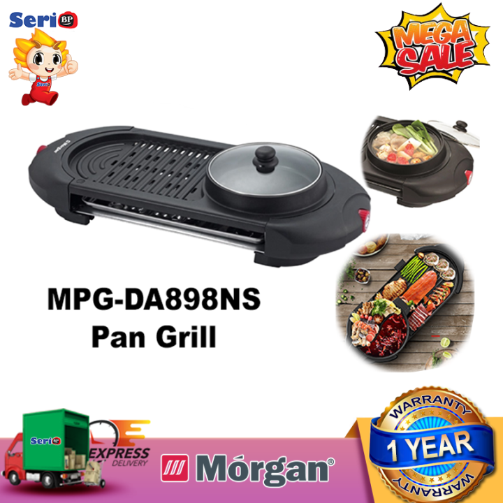 MORGAN PAN GRILL NON-STICK COATED W BOWL, MOR-MPGDA898NS | Lazada