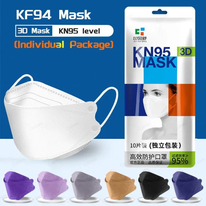 Colnes[Individual Pack] 50Pcs Korean version KF94 Mask aldult 3D ...