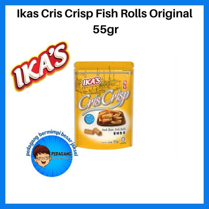 Ikas Cris Crisp Fish Rolls Original 55gr | Snack Ikan Crispy | Lazada Indonesia