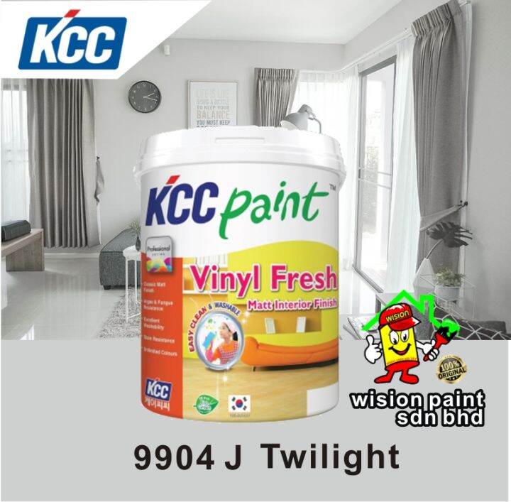 9904J TWILIGHT 1L / 5L /15L KCC PAINT ( Vinyl Fresh ) - INTERIOR PAINT / Cat Rumah Dalam | Lazada