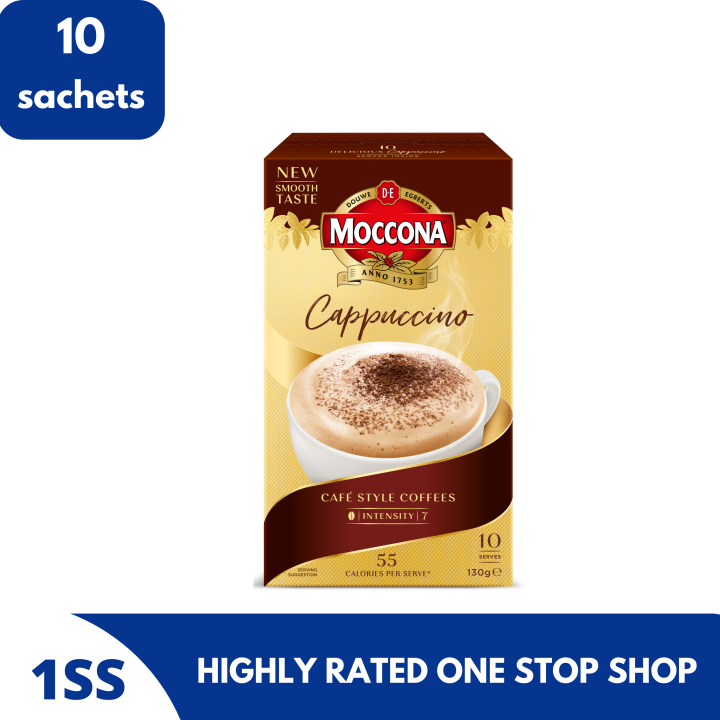 Moccona Cappuccino Café Style Coffee, 10 sachets (16g x 10) | Lazada PH