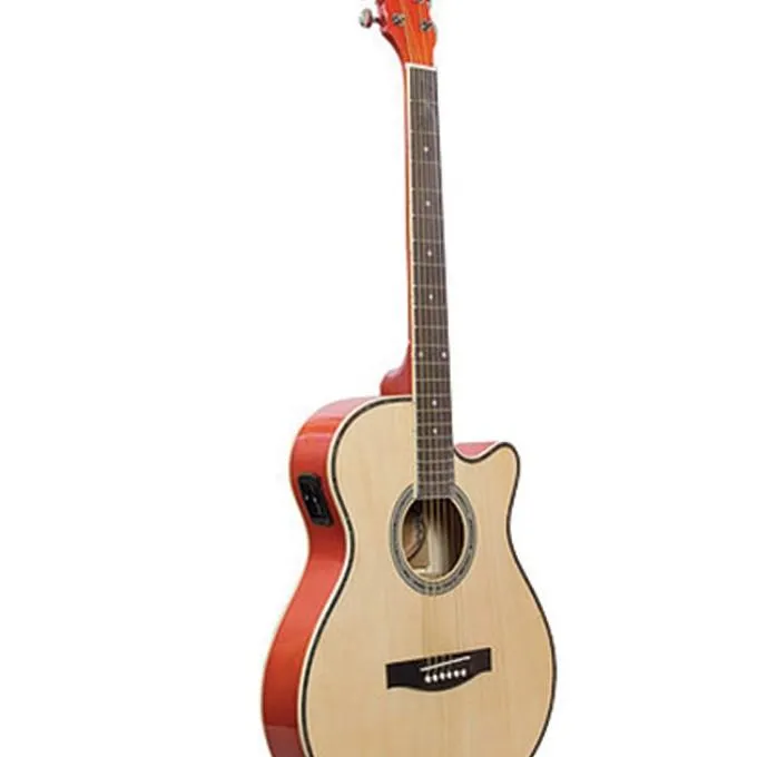 Davis Acoustic Guitar DA-4002-EQ2 red and light brown color | Lazada PH